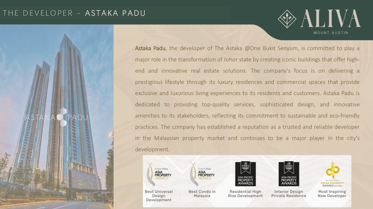 Aliva @ Mount Austin: Foreigner Eligible Condos from RM500K